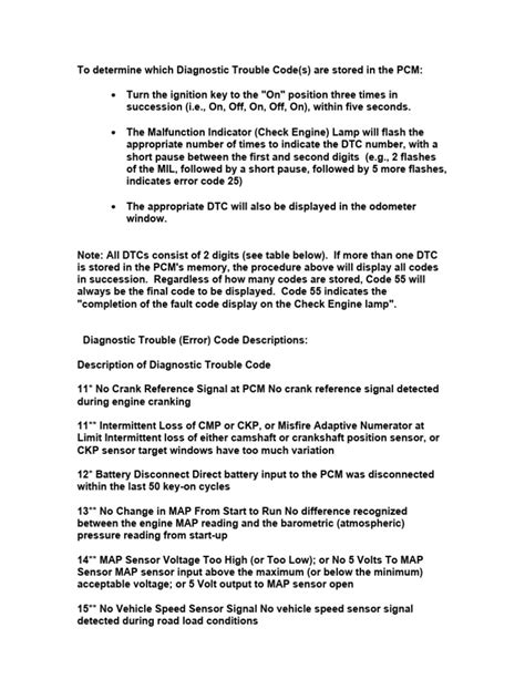 Diagnostic Trouble Code Pdf Throttle Relay