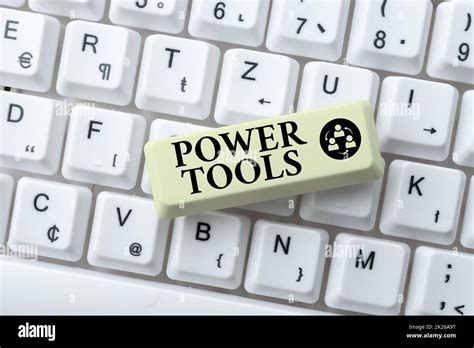 Handwriting Text Power Tools Business Concept Tools Powered By An
