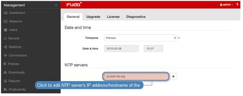Date And Time — Fudo Pam 50 System Documentation