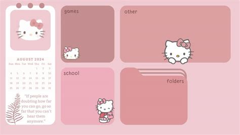 Cute Hello Kitty Desktop Theme