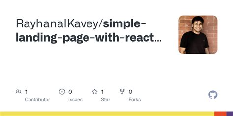 GitHub RayhanalKavey Simple Landing Page With React Material UI