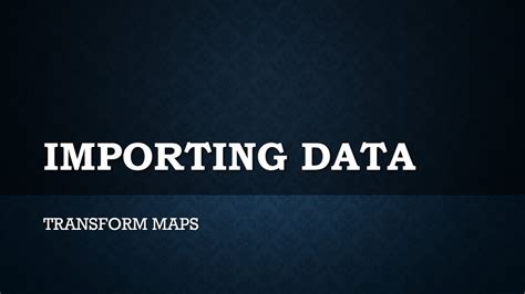 How To Import Data Into Servicenow Importing Data Using Transform Maps