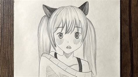 Neko How To Draw A Cute Anime Girl Step By Step Easy Drawing Ideas