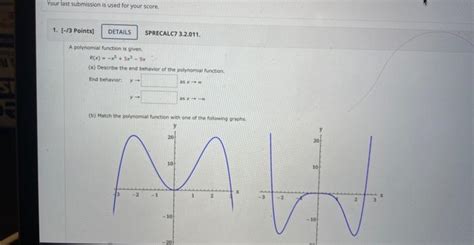 solved a polynomial function is given r x −x5 5x2−9x a
