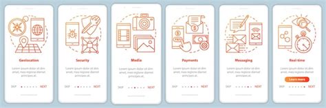 Premium Vector Software Development Onboarding Mobile App Page Screen Vector Template