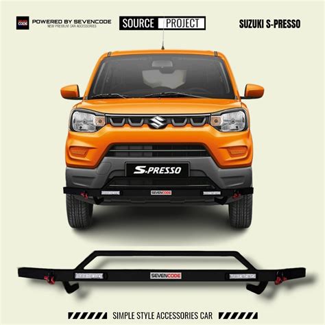 Jual Front Bumper Guard Tanduk Holo Sevencode Suzuki S Presso Spresso