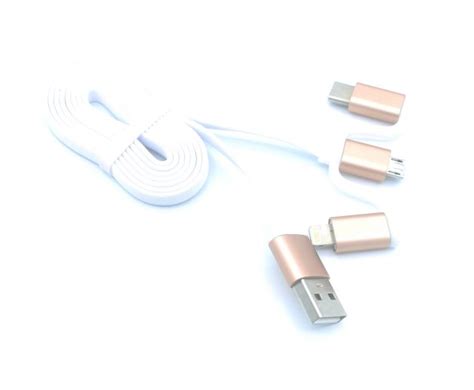 3 In 1 Micro IOS Type C Connector Charging Data Transfer Use USB Cable For Mobile Phone Computer