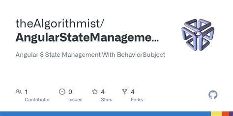 Github Thealgorithmist Angularstatemanagement Angular 8 State Management With Behaviorsubject