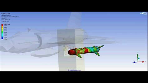 Ansys Wb Explicit Dynamics Fea Crashing Of A Fighter Planes Wing