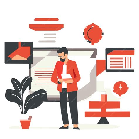 Premium Vector Strategic Risk Assessment Vector Illustration Flat 2