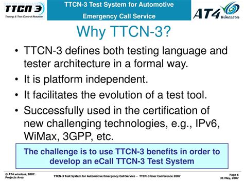 ppt ttcn 3 test system for automotive emergency call service ttcn 3