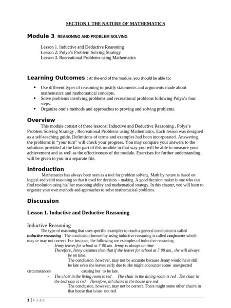 MMW - Module 3 1 | PDF