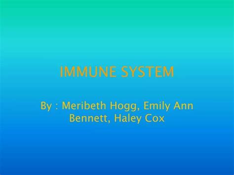PPT Exploring The Immune System Facts And Functions PowerPoint Presentation ID 2766269