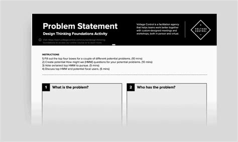 Design Thinking Problem Statement Template Miroverse