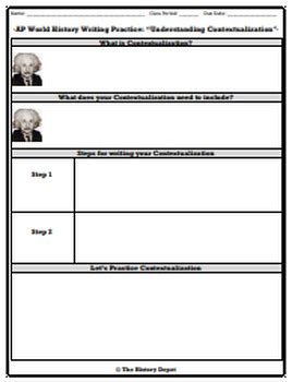 AP World DBQ LEQ Practice Understanding Contextualization PPT