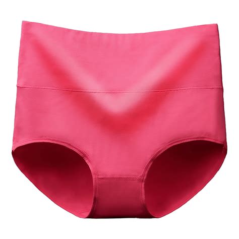 Jiyugala Plus Size Cotton Womens Panties Tummy Tucking And Lifting High