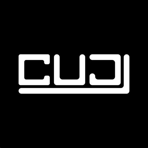 Cuj Letra Logo Creativo Diseño Con Vector Gráfico Cuj Sencillo Y Moderno Logo 20086763 Vector