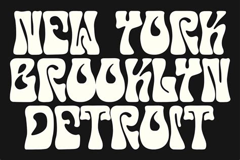 Free Font Cassiopea Psychedelic Typeface Behance