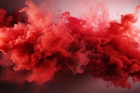 Premium Photo Red Gradient Smoke Explosion Effect Background