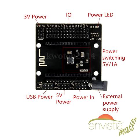 Buy Nodemcu Esp8266 Base Io Expansion Testing Development Breadboard