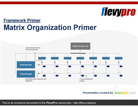 Matrix Organization Primer Ppt Slide Deck Organizational Structure Organizational Design