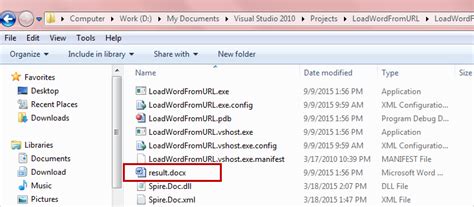 how to download a word document from url in c vb