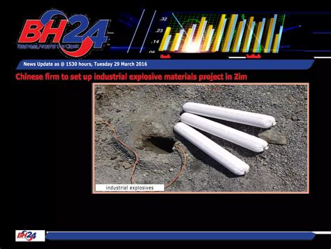 Chinese Firm To Set Up Industrial Explosive Materials Project In Zim Ppt