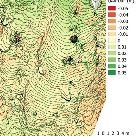 Differences Between The Two Uav Point Clouds In 2014 And 2015