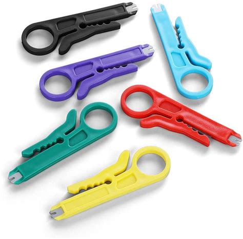 Mini Wire Stripper 6 Pcs Network Wire Stripper Punch