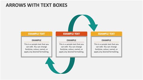 Arrows With Text Boxes Template For PowerPoint And Google Slides PPT Slides
