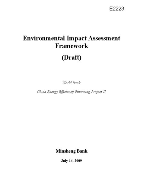 Impact Assessment Framework Pdf Environmental Impact Assessment Greenhouse Gas
