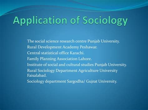 Chapter 1 Lec 4 Application Of Sociology Pptx