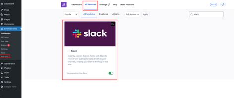 Slack Integration Everest Forms
