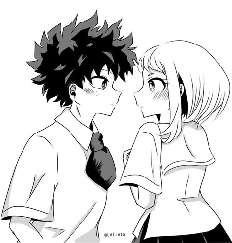 Izuku And Ochako By Jelieta Rbokunoshipacademia