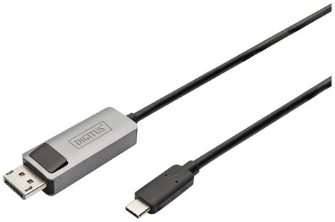 Buy Digitus DB 300334 020 S DisplayPort USB C Adapter 1x USB C 1x DisplayPort Plug Black