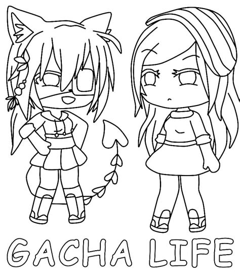 Gacha Life Coloring Page