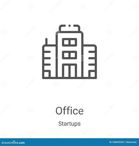 Office Icon Vector From Startups Collection Thin Line Office Outline Icon Vector Illustration