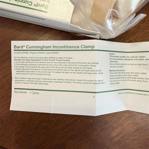 Bard Cunningham Penile Incontinence Clamp Large 3 004054 Ebay