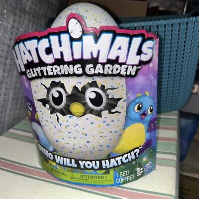 New Hatchimal Blue Glittering Garden Shimmering Draggles Egg Hunt Ebay
