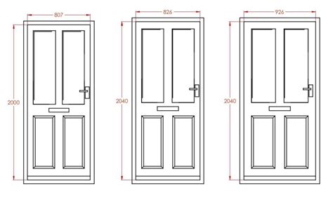 Exterior Door Dimensions Standard Doors Sizing And Configurations Entry