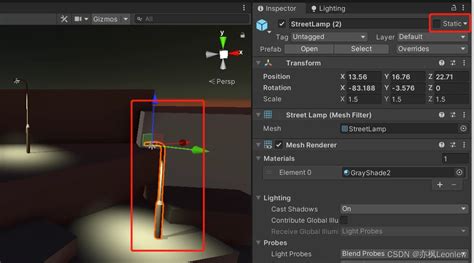 unity lighting 为场景烘焙lightmap 哔哩哔哩