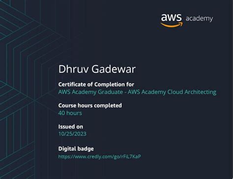 Dhruv Gadewar On Linkedin Awsarchitect Certifiedpro Cloudjourney