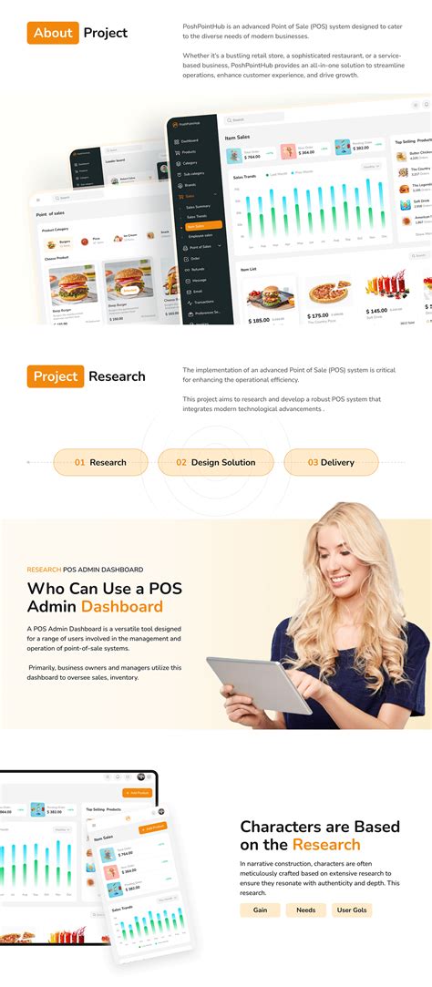POS Admin Dashboard Item Sales Page POS Page Behance