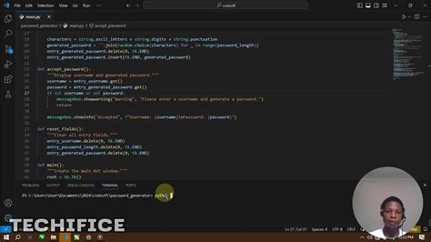 Python Password Generator With Tkinter Gui Youtube