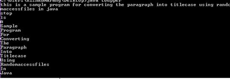Titlecase Problem Using Files In Java Swenews The Software Engineering Newsletter