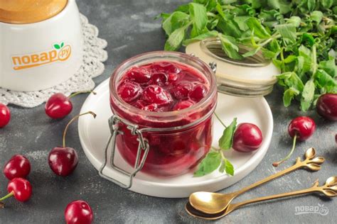 Черешня в сиропе на зиму - пошаговый рецепт с фото на Повар.ру