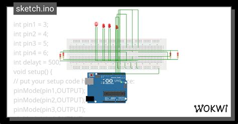 Contador Binario Wokwi ESP STM Arduino Simulator