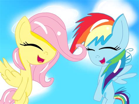 Rainbow Dash And Fluttershy As Fillies By Sinisterlycute On Deviantart