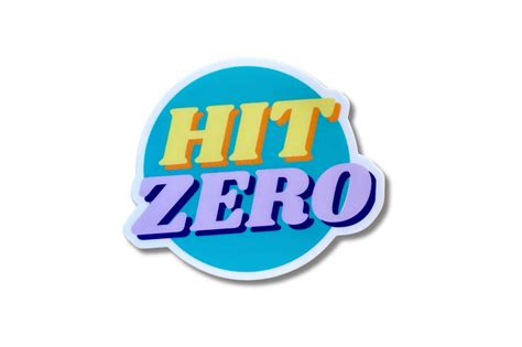Hit Zero Sticker My Cheer Budget