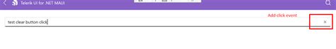 The Entry Control Exposes A Event After Clearbutton Click In Ui For